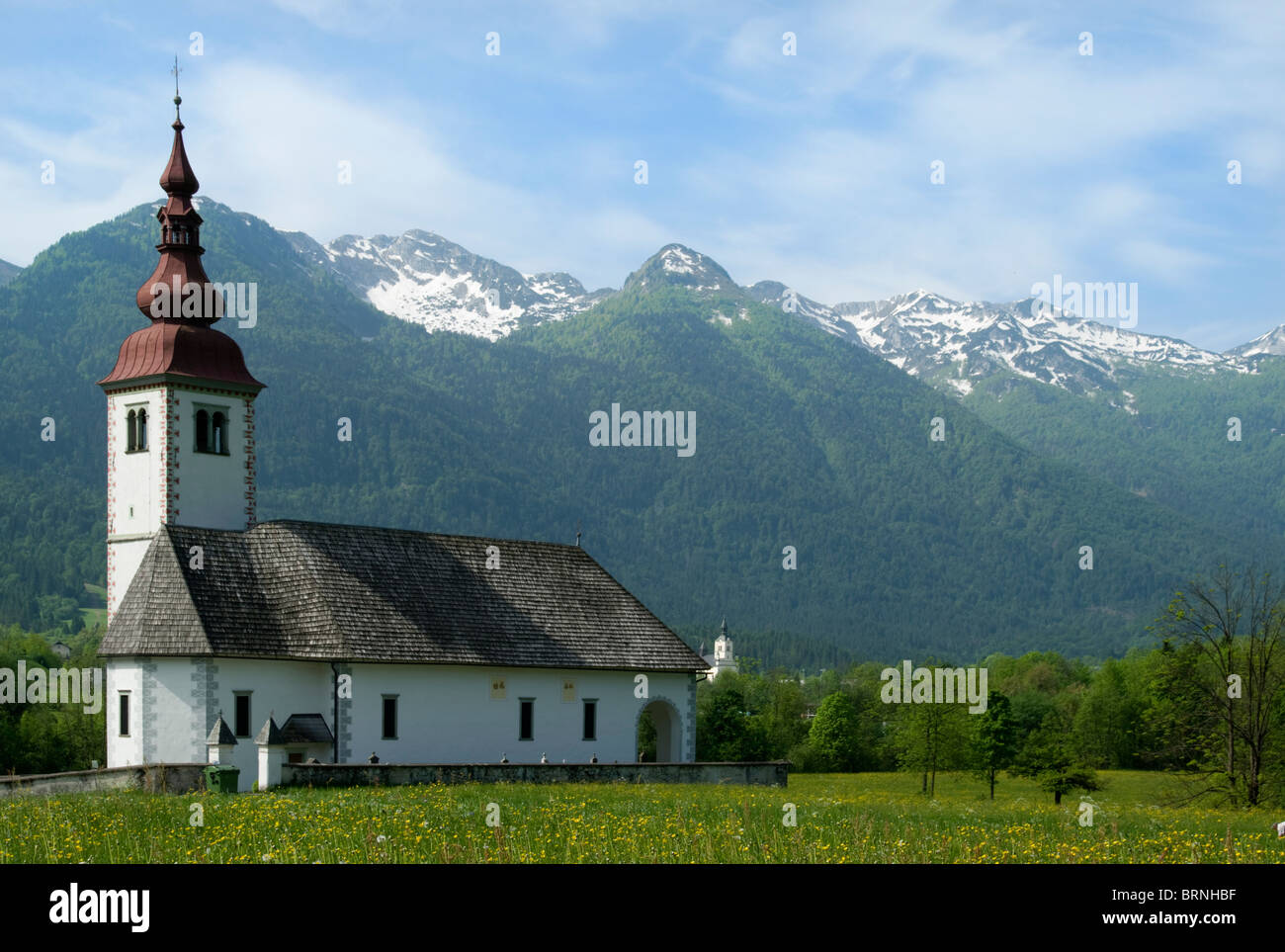 Alpine Church;Place of Worship;Religion Stock Photo - Alamy