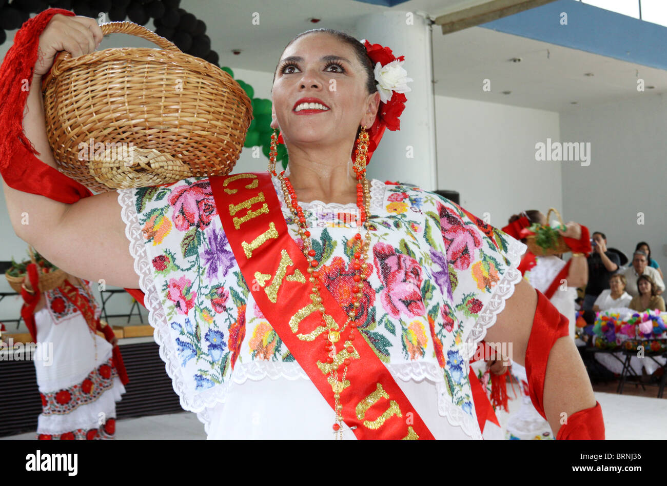 Mexican dancer performing folkloric dance from Yucatan, Mexico Stock ...