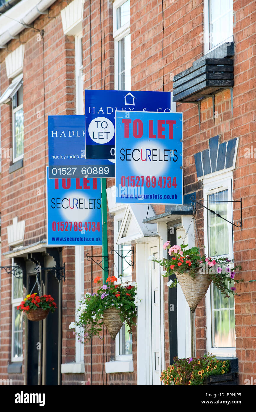 House to let board hi-res stock photography and images - Alamy