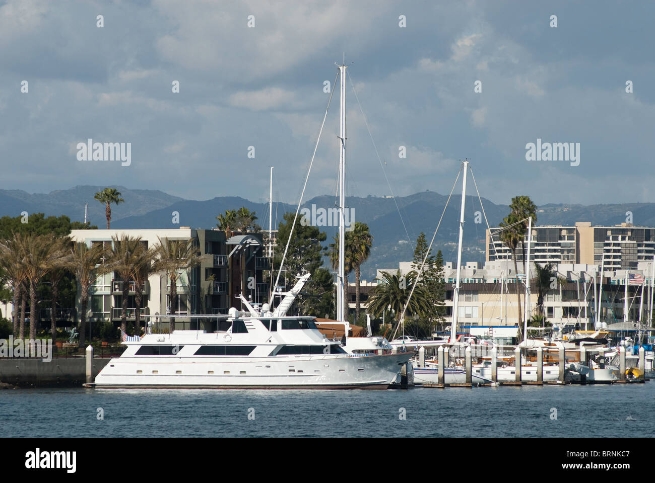 Waterfront in Marina del Rey - coastal community in the Los Angeles ...
