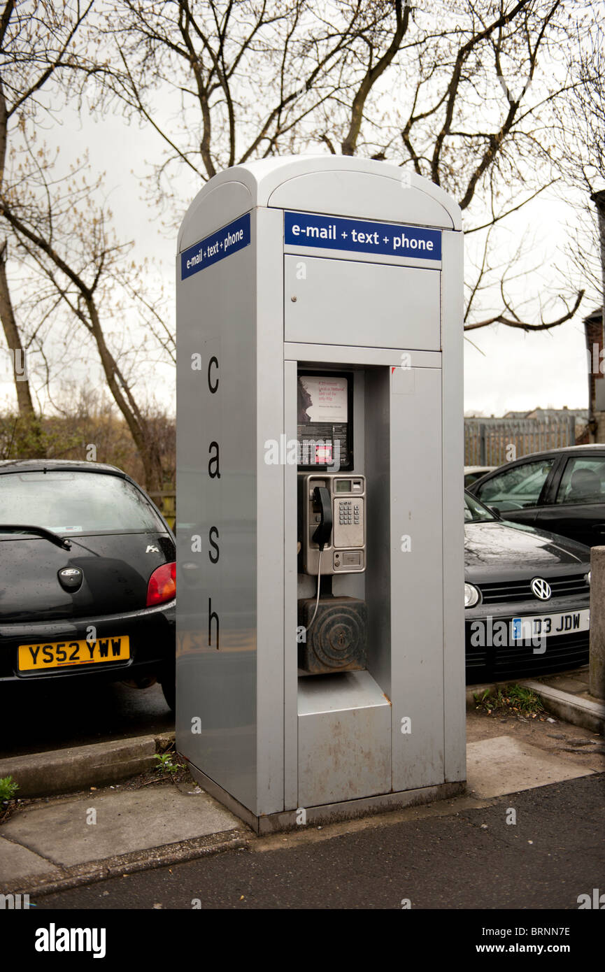 Public telephone Internet and cash machine combined Stock Photo - Alamy