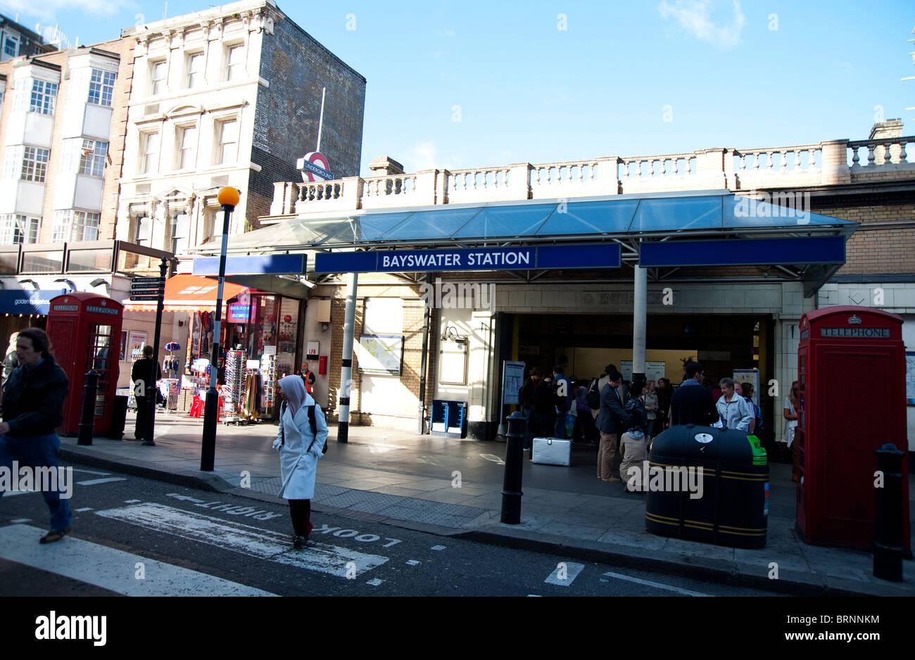 Bayswater metro station, London, UK Stock Photo - Alamy
