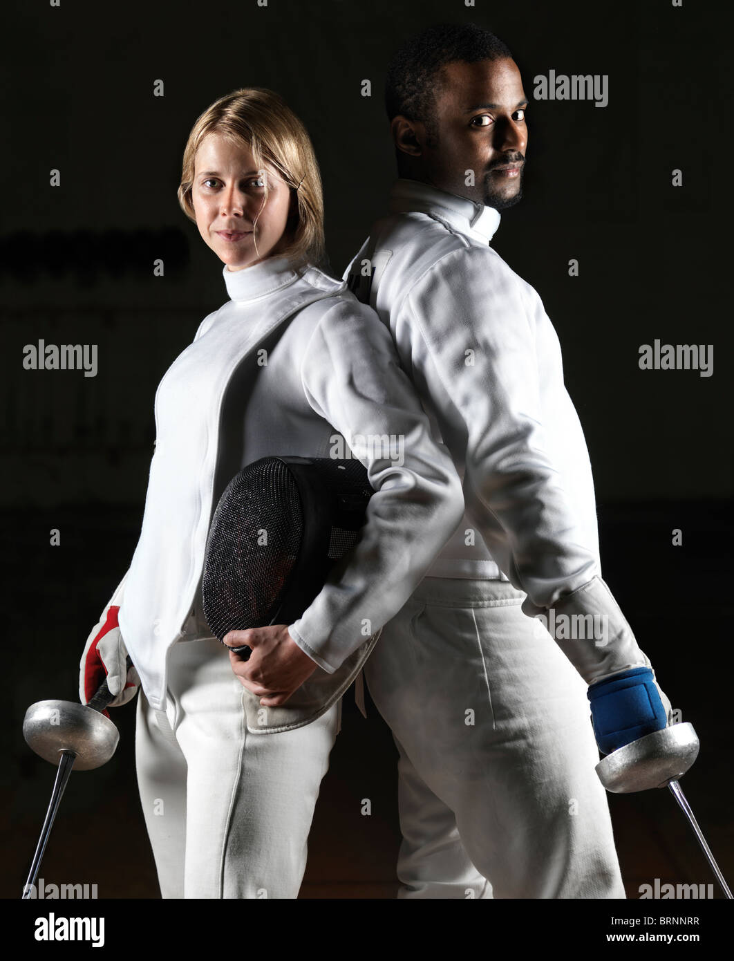 Female fencers hi-res stock photography and images - Alamy