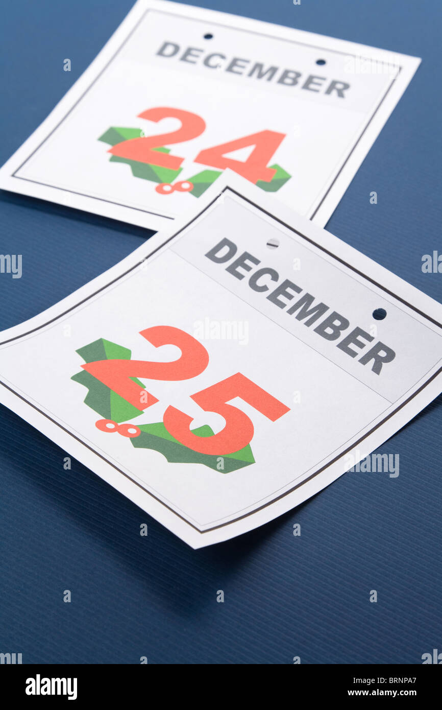 24 december calendar hi-res stock photography and images - Alamy