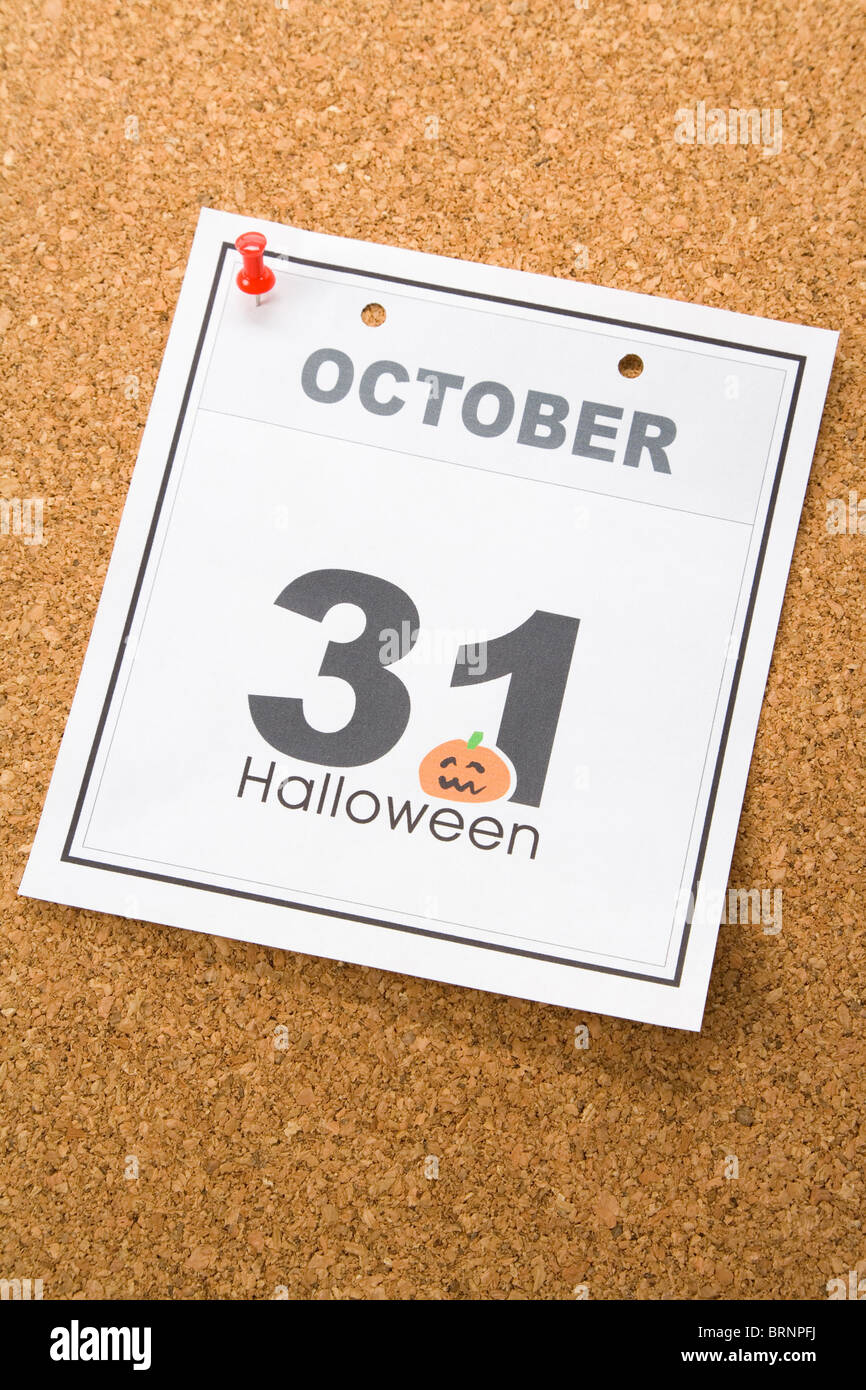 31 october calendar hi-res stock photography and images - Alamy