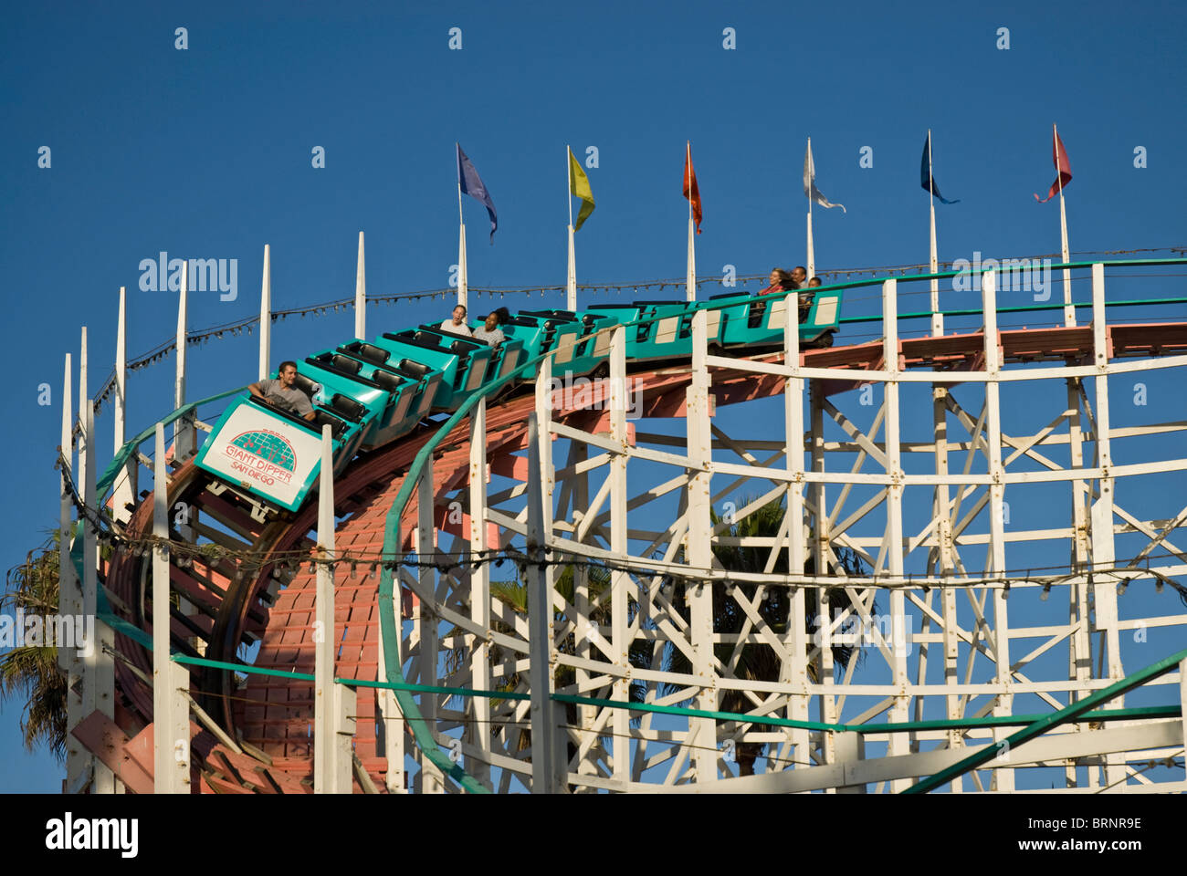 The Giant Dipper Coaster at Belmont Park on Mission Bay, San Diego ...
