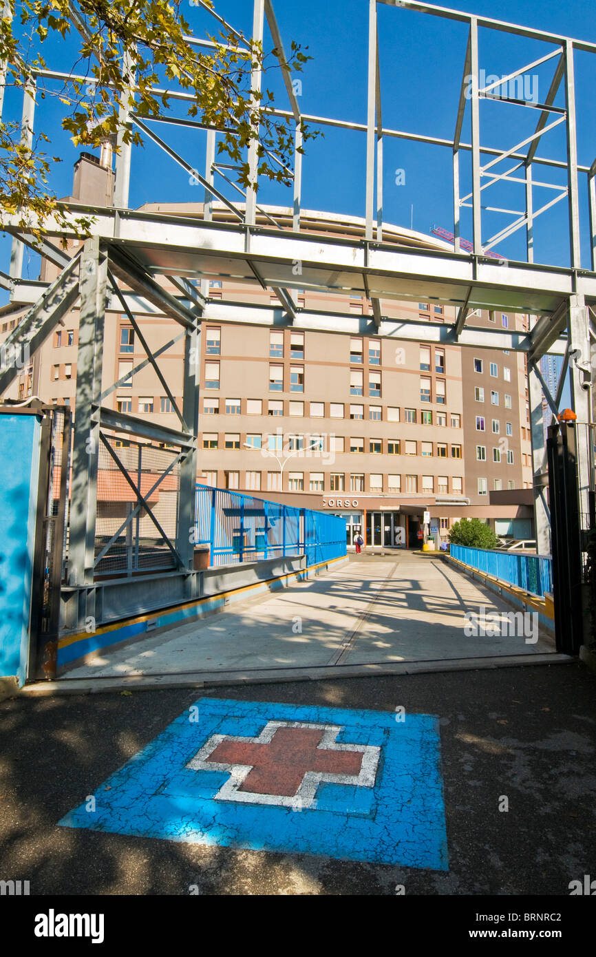 First aid, San Raffaele hospital, Milan, italy Stock Photo - Alamy