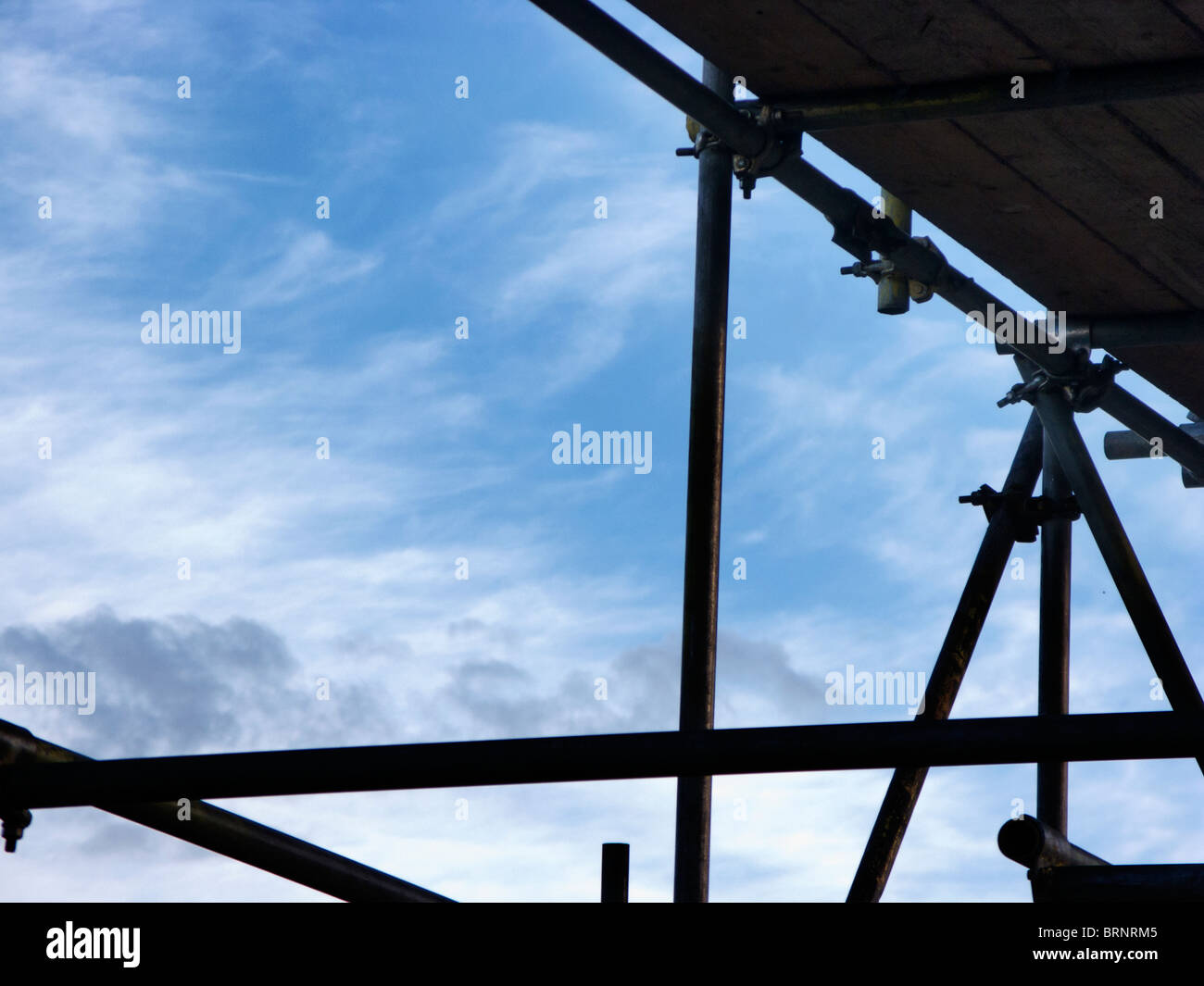 Silhouette scaffolding hi-res stock photography and images - Alamy