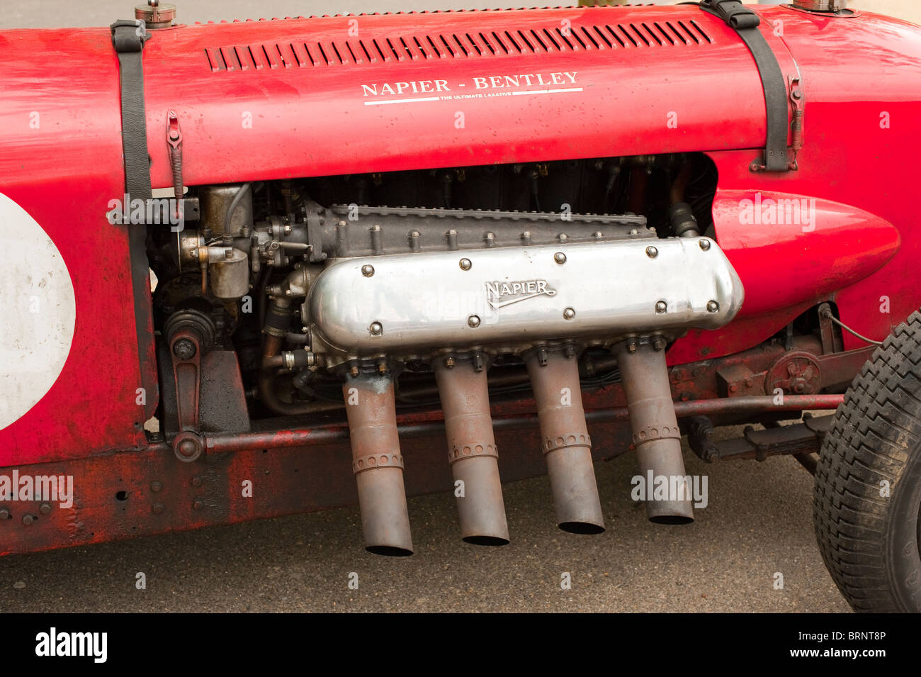 Bentley Napier classic racing car Red Stock Photo - Alamy