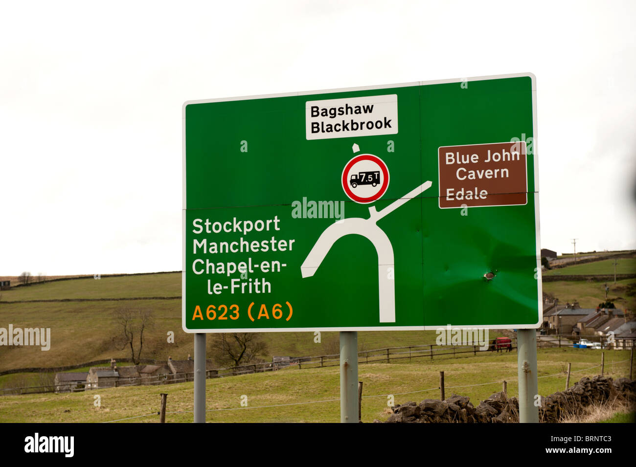 Blue John Cavern Edale Sign Derbyshire Peak District UK Stock Photo - Alamy