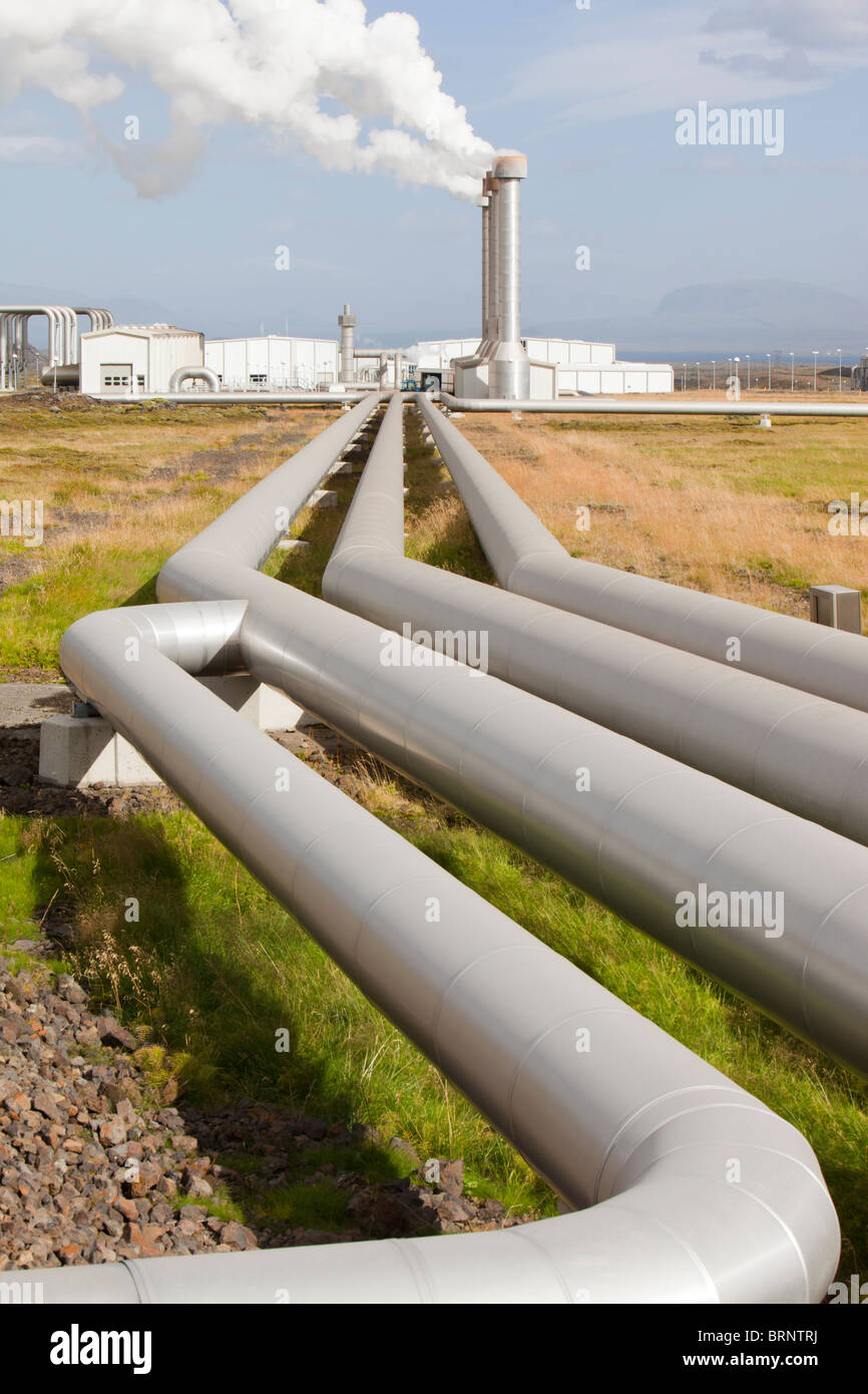Hellisheidi geothermal power station in Hengill Stock Photo - Alamy