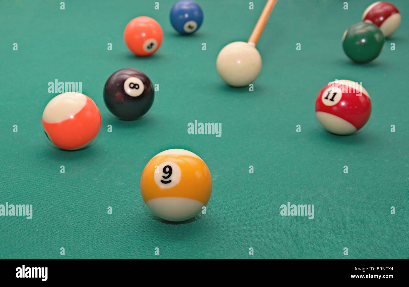 Billiard balls numbers hi-res stock photography and images - Alamy