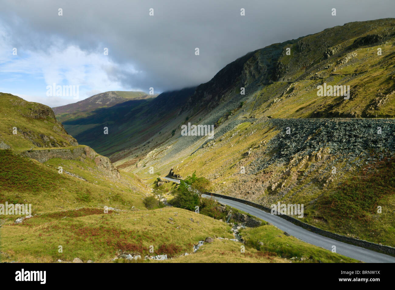 The Honister Pass in Cumbria Stock Photo - Alamy