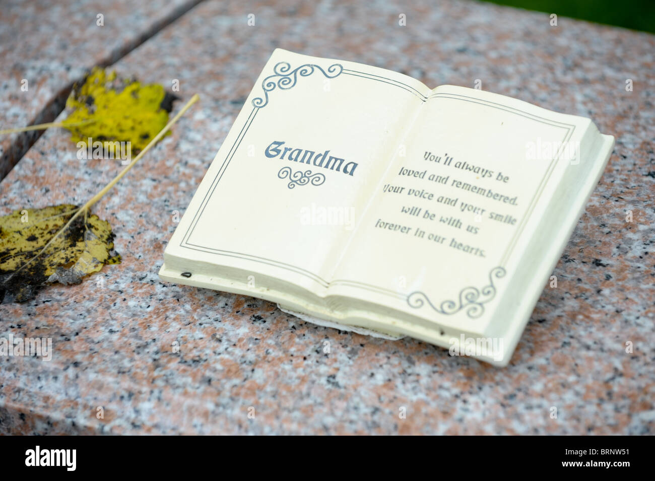 Grave stone as a book hi-res stock photography and images - Alamy