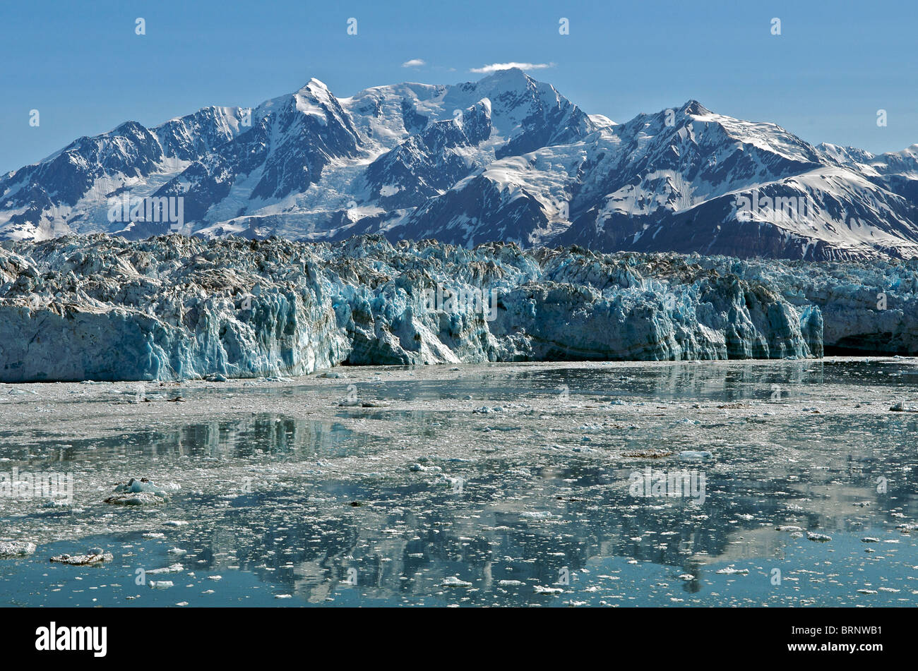 Hubbard Glacier Disenchantment Bay Inside Passage Alaska USA Stock ...
