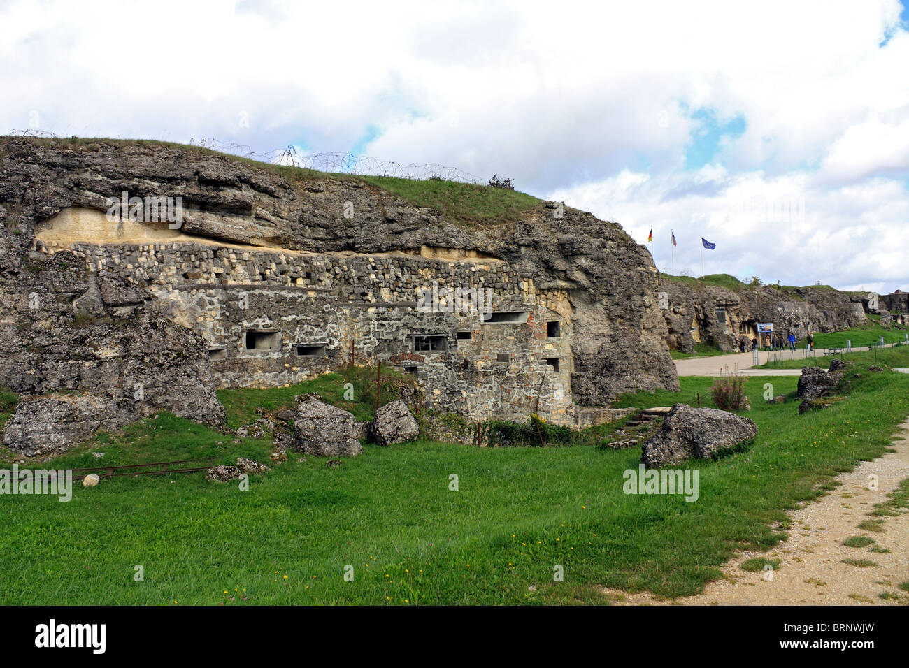 Fort Douaumont was one of the fortresses built to protect Verdun from ...