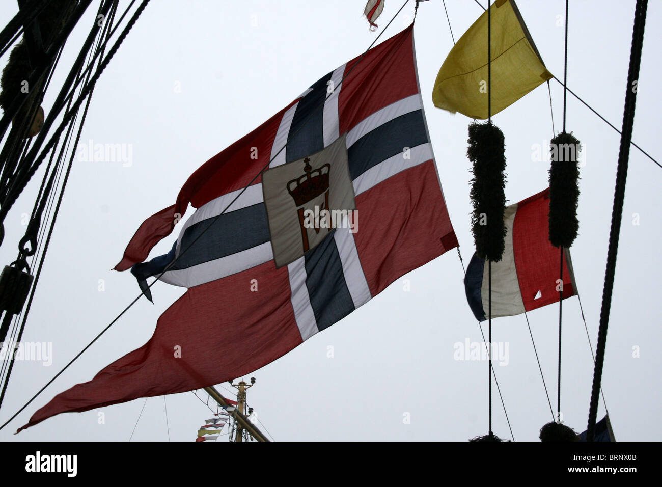 Flag, Christian Radich Stock Photo - Alamy