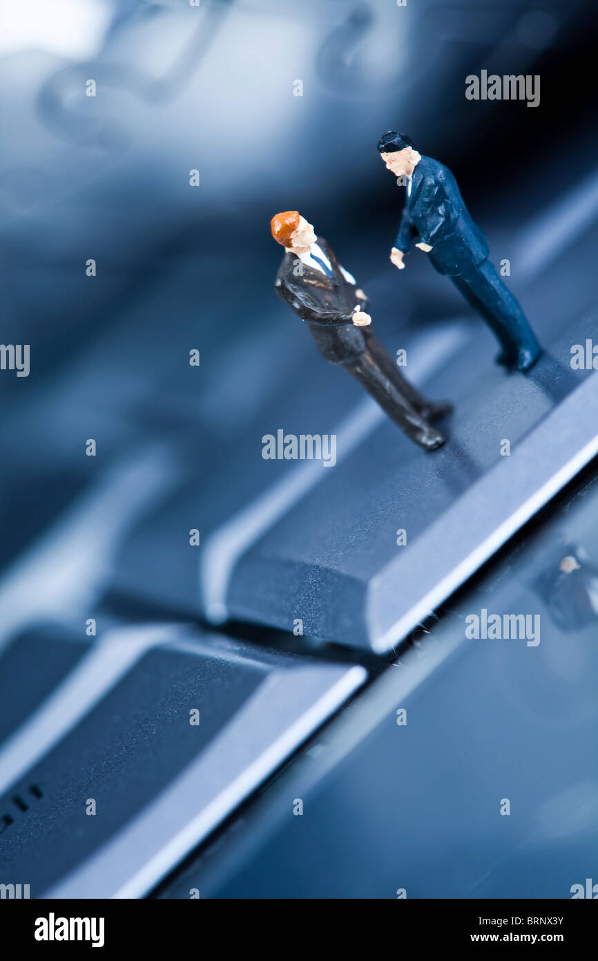 Businessman on laptop Stock Photo - Alamy