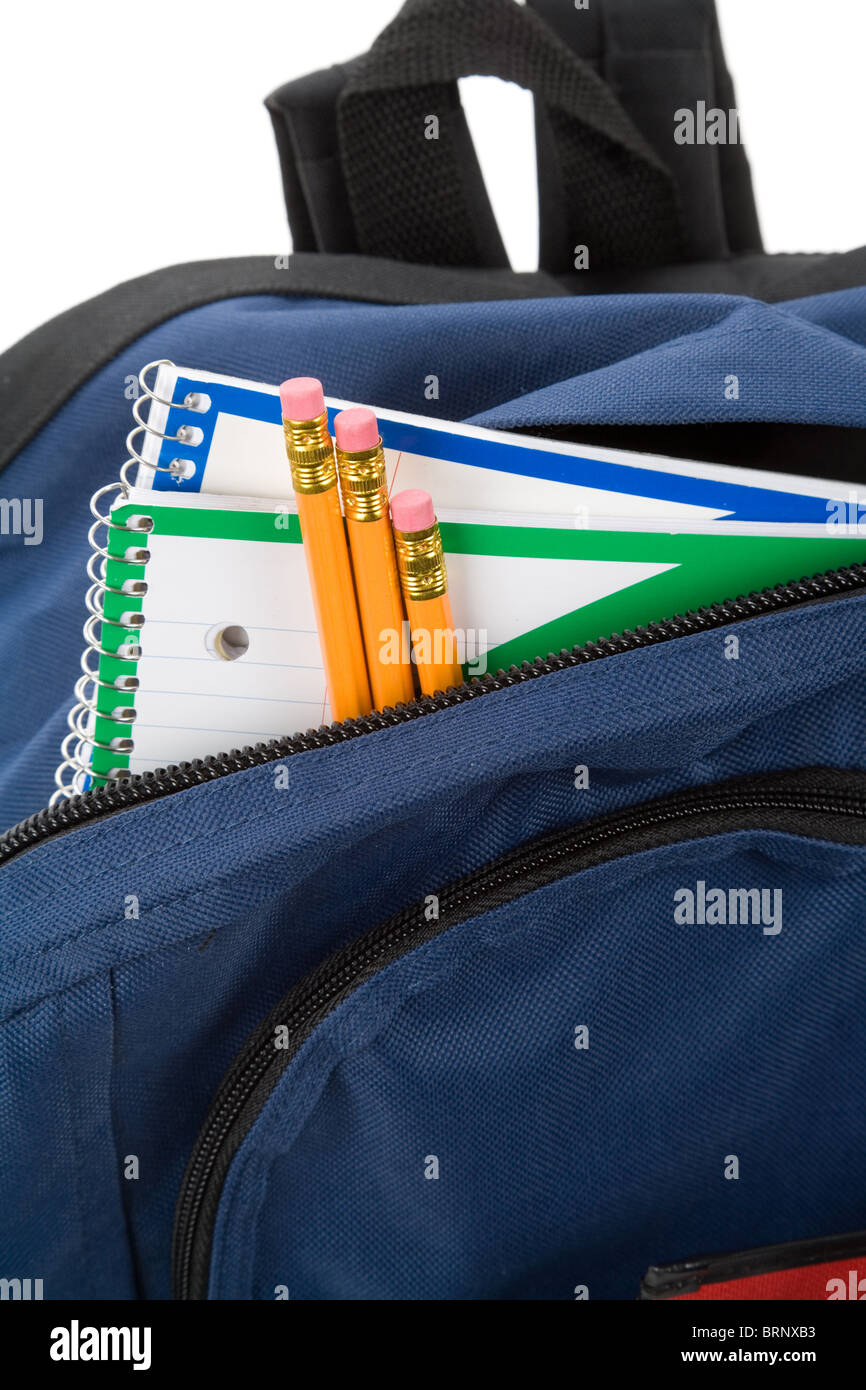 Book Bag with white background Stock Photo - Alamy