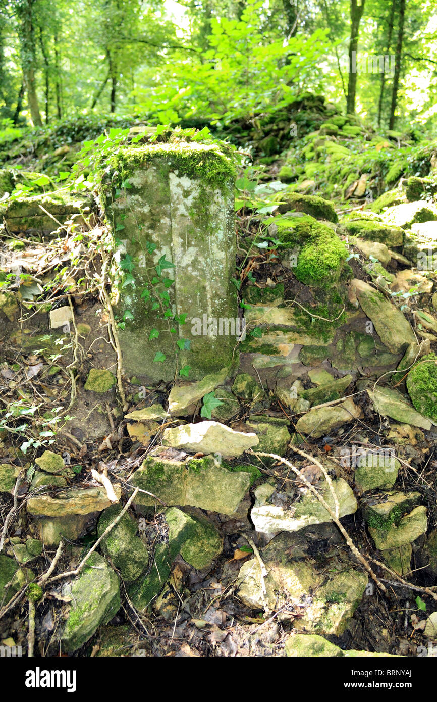 Piles of stone are all that remain of the villages destroyed during WW1 ...