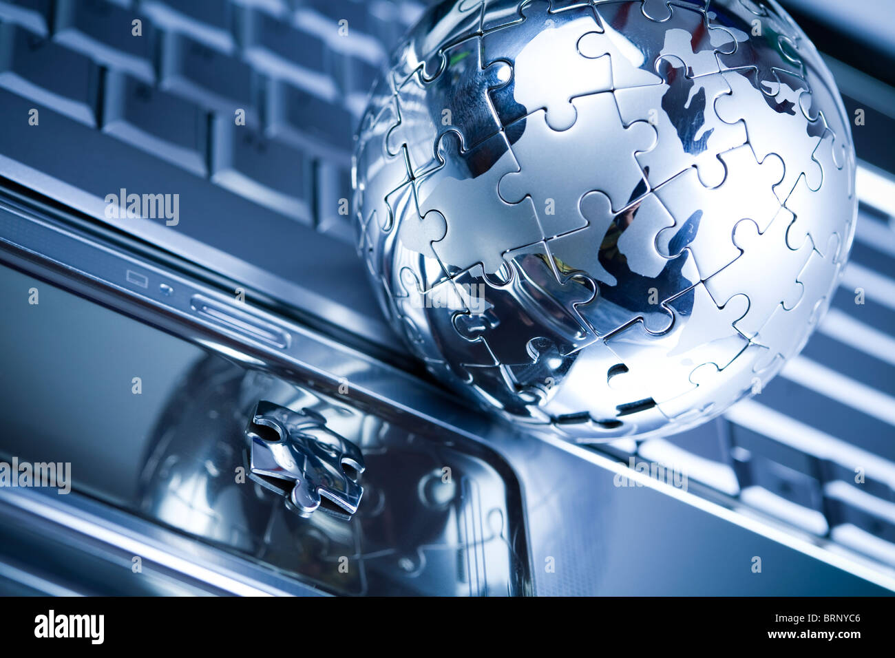 World and computer Stock Photo - Alamy