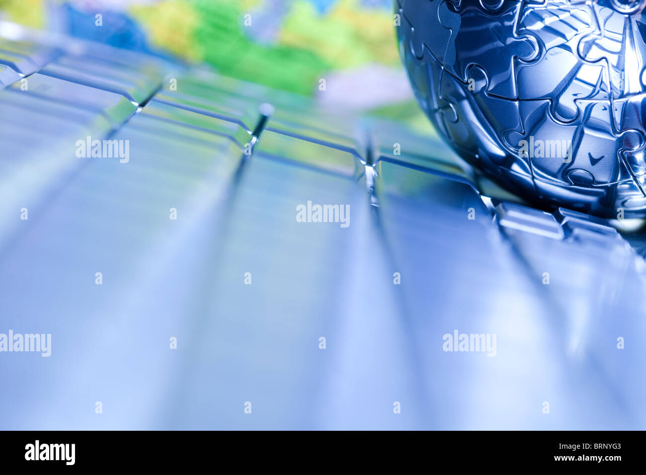 World and computer Stock Photo - Alamy