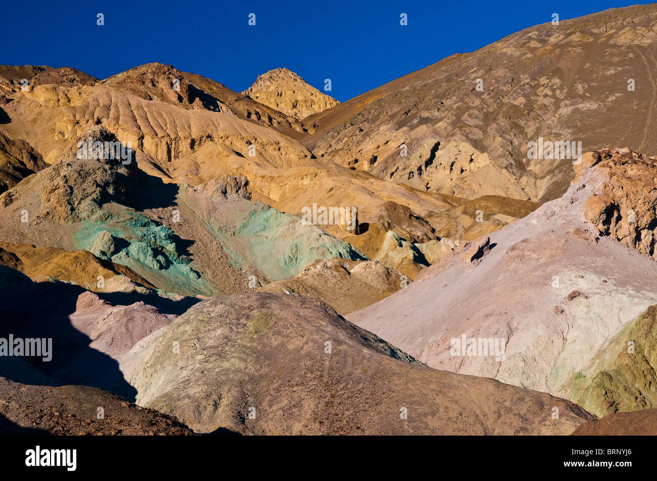 Rock colours caused by the oxidation of metals, Artist's Palette at ...