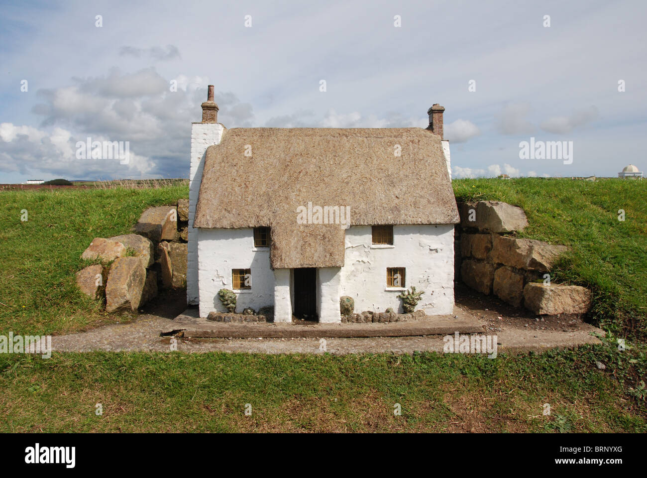 A Minature Cornish House at Lands End which stands only 30 Inches High ...
