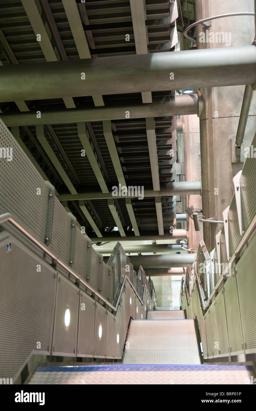 Staircase in Westminster Underground station, on the Jubilee line Stock ...