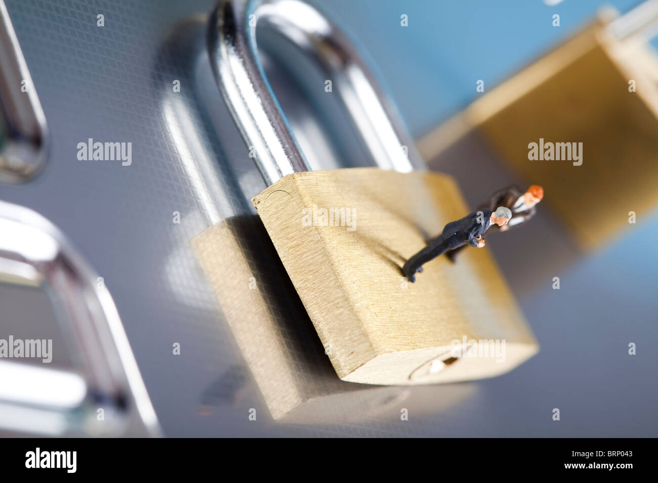 Locked mobile computer Stock Photo - Alamy
