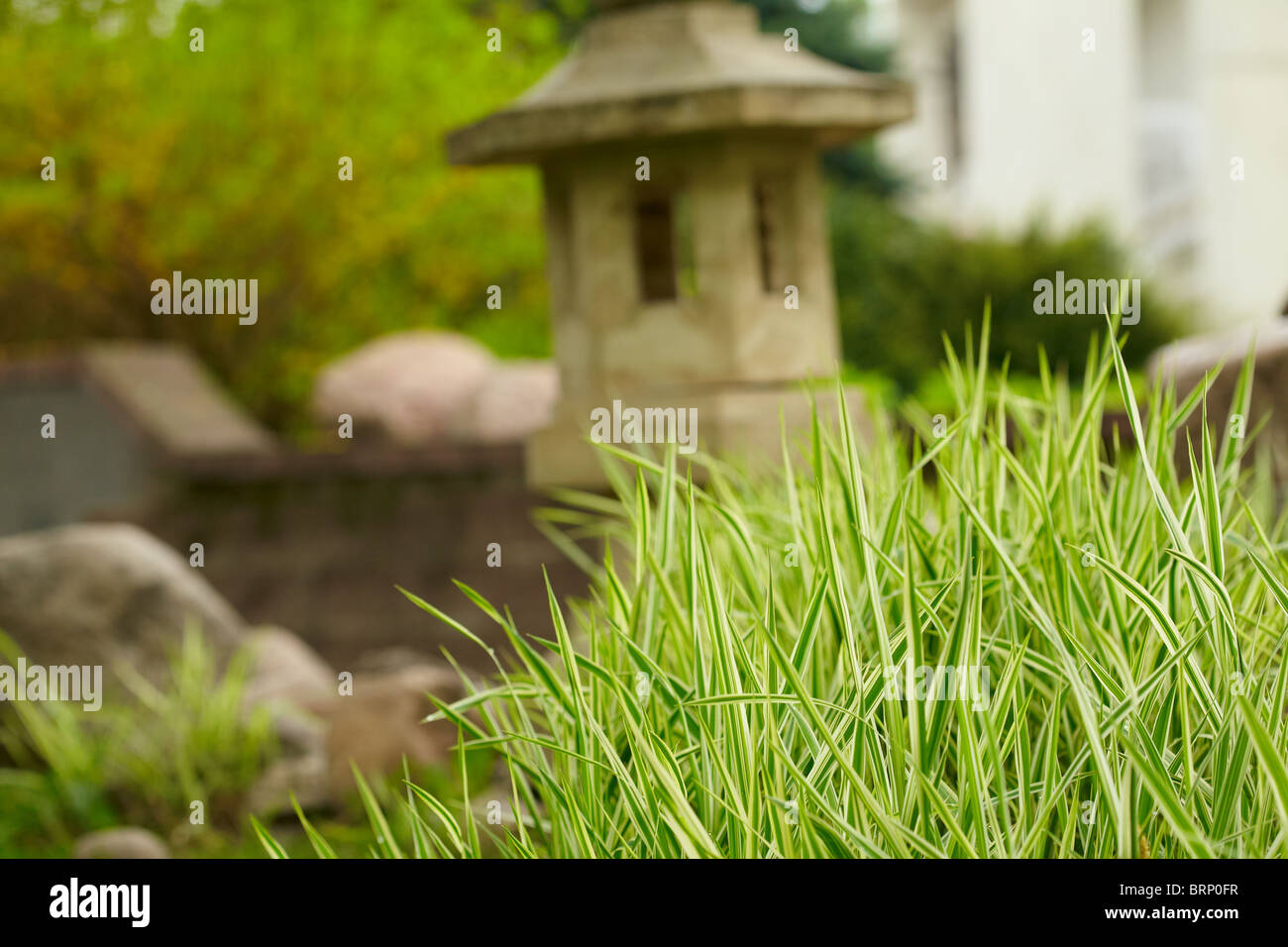 Japanese garden stone pagoda hi-res stock photography and images - Alamy