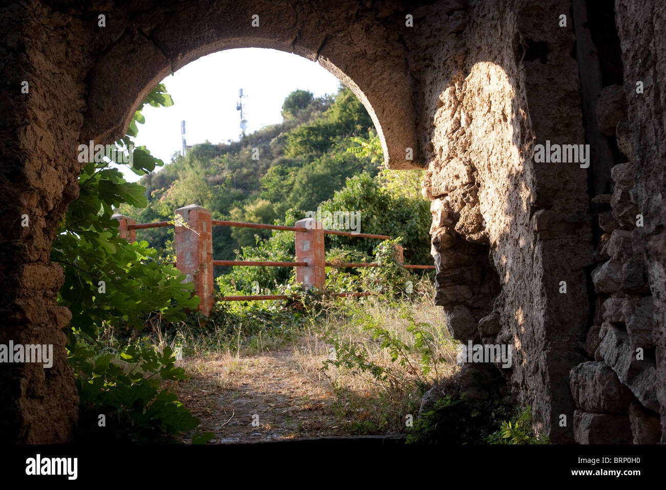 old Italian rural town village Pesche Molise Italy Stock Photo - Alamy