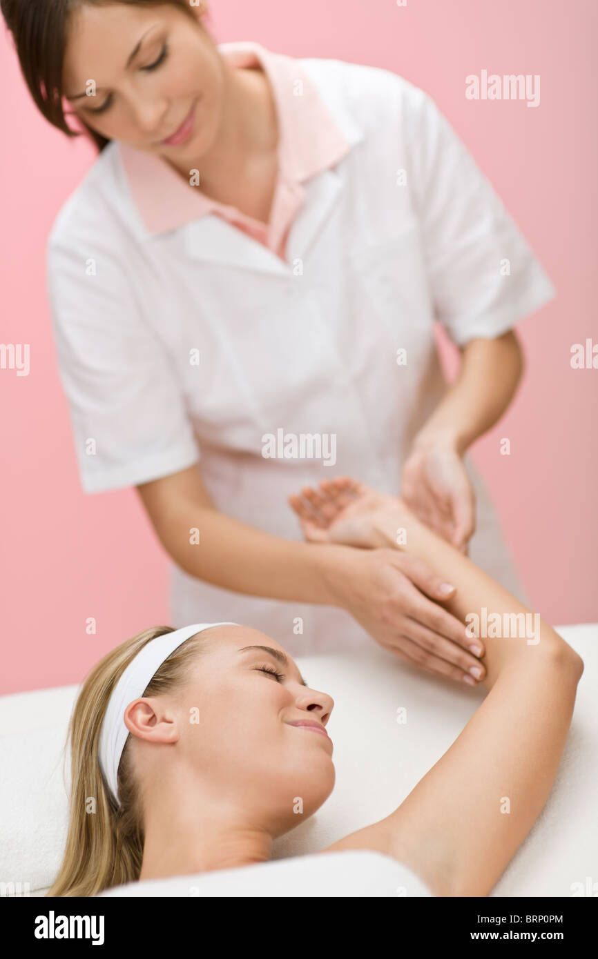 Hand at spa hi-res stock photography and images - Alamy