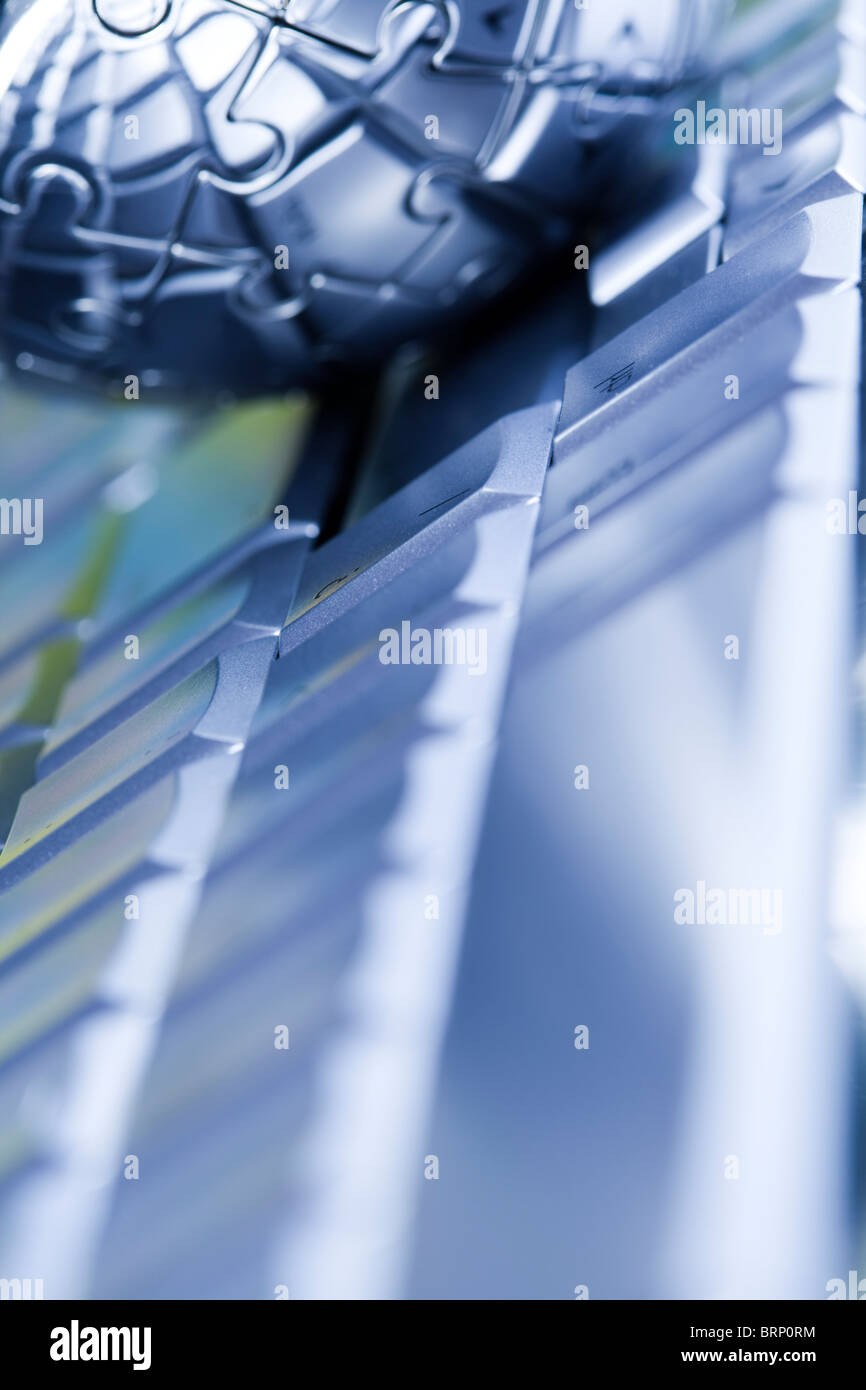 World and computer Stock Photo - Alamy