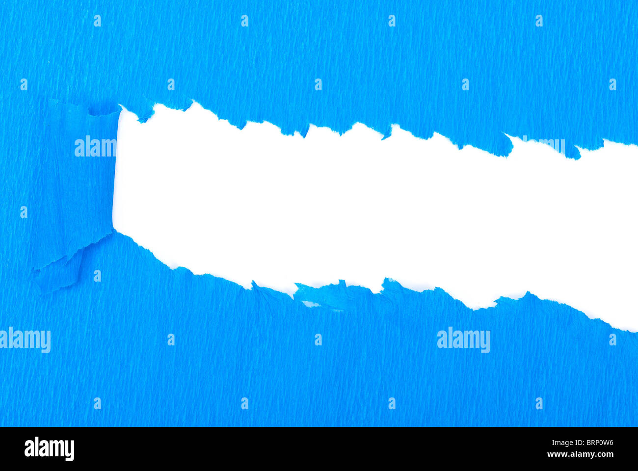 Blue torn paper Stock Photo - Alamy