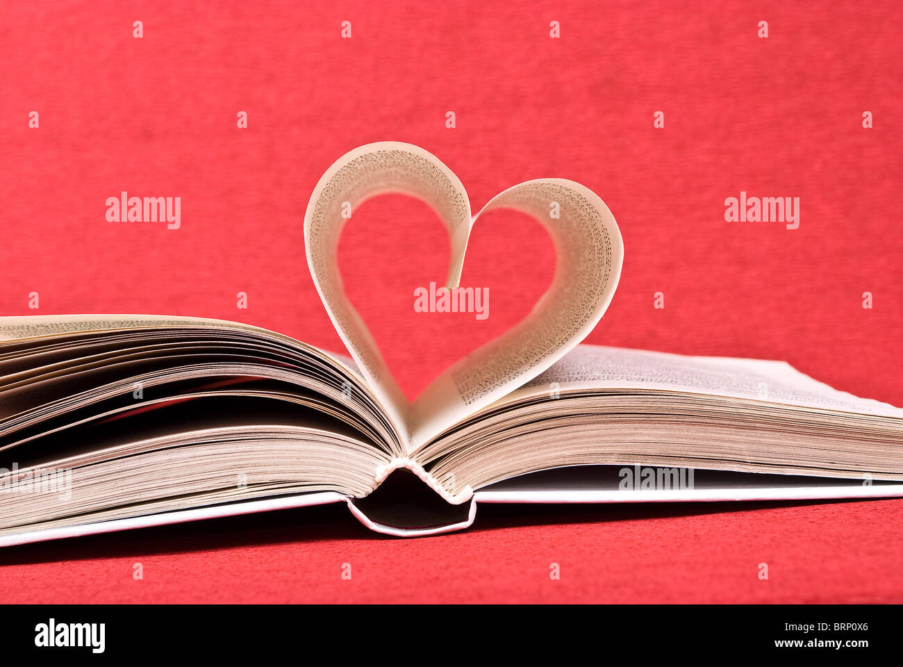 Heart from a book pages Stock Photo - Alamy