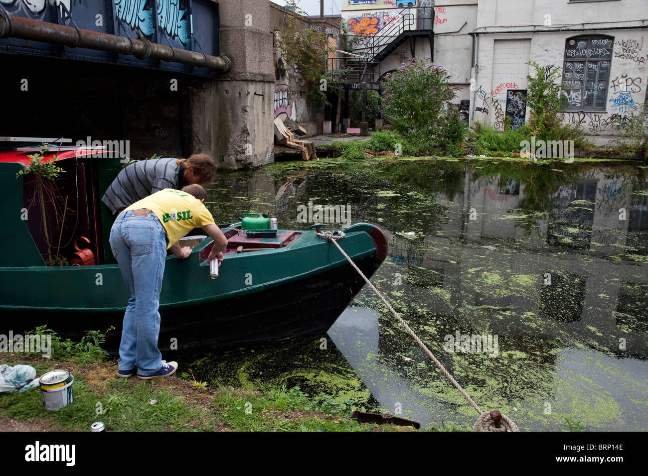 Canal maintenance boat hi-res stock photography and images - Alamy