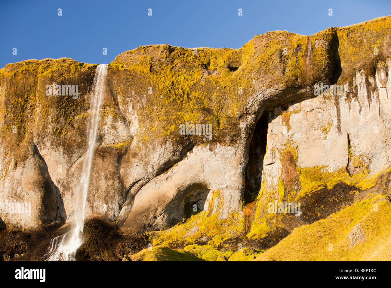 A waterfall in the skaftafell National Park, Iceland Stock Photo - Alamy