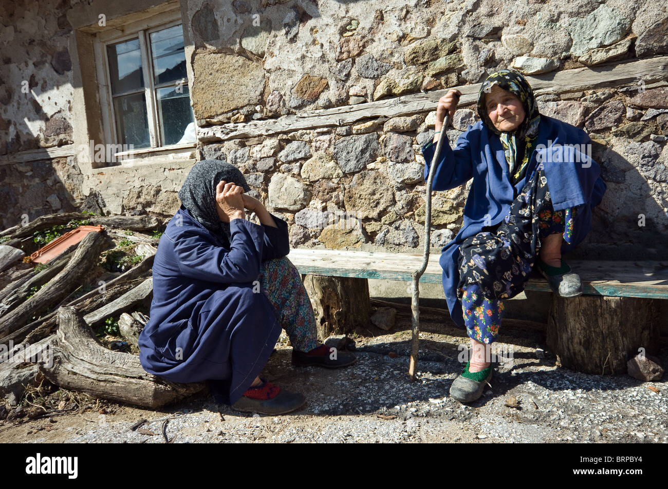 Bulgarian Muslims from the village Kushla Rhodope Mountains Bulgaria ...