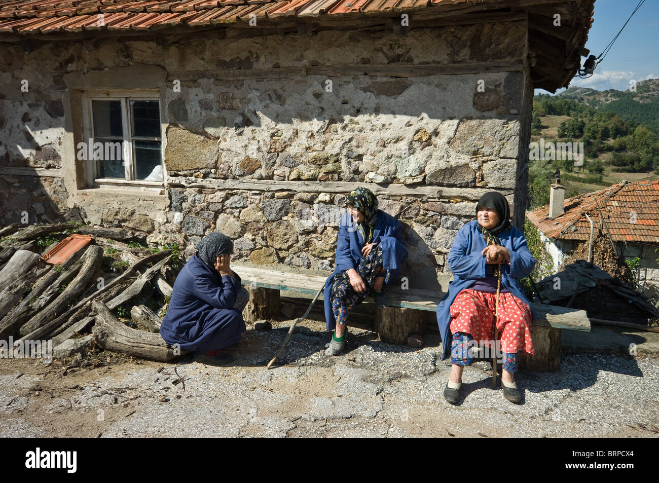 Bulgarian Muslims from the village Kushla Rhodope Mountains Bulgaria ...
