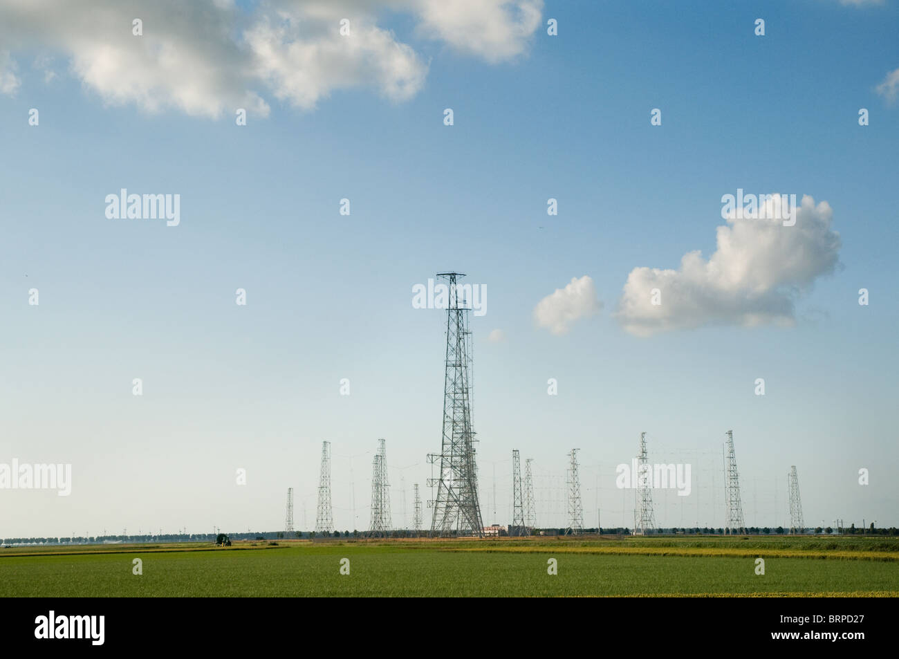 electricity power plant in landscape Stock Photo - Alamy