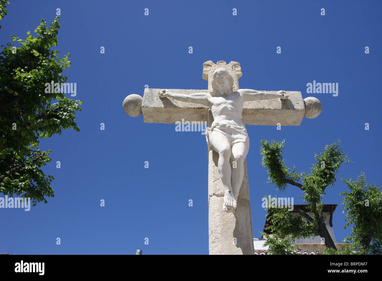 Crucifix white jesus religion granada hi-res stock photography and ...