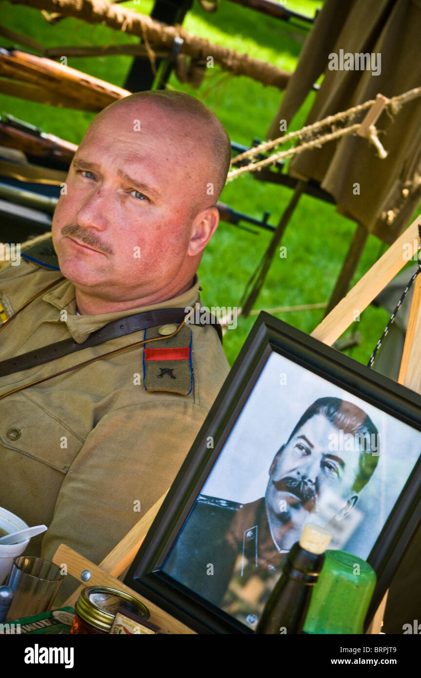 World war ii military reenactor hi-res stock photography and images - Alamy
