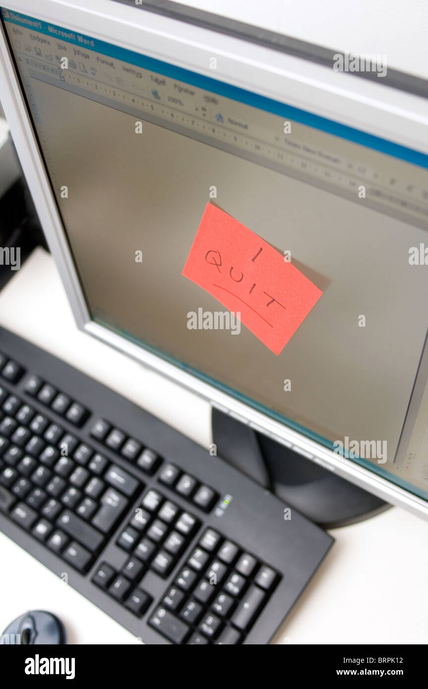 Monitor note hi-res stock photography and images - Alamy