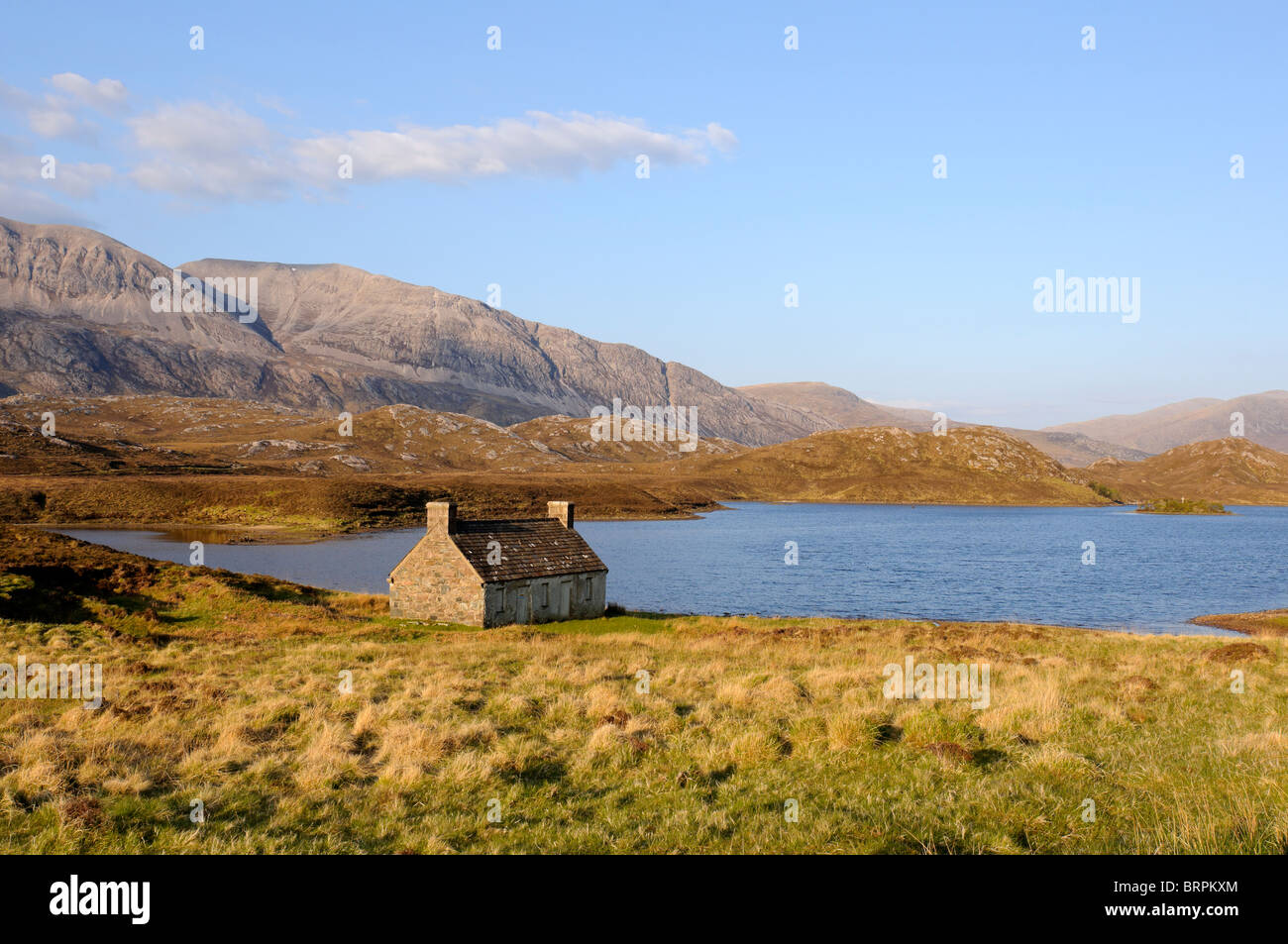View across Loch Shin Sutherland Highlands Scotland Stock Photo - Alamy