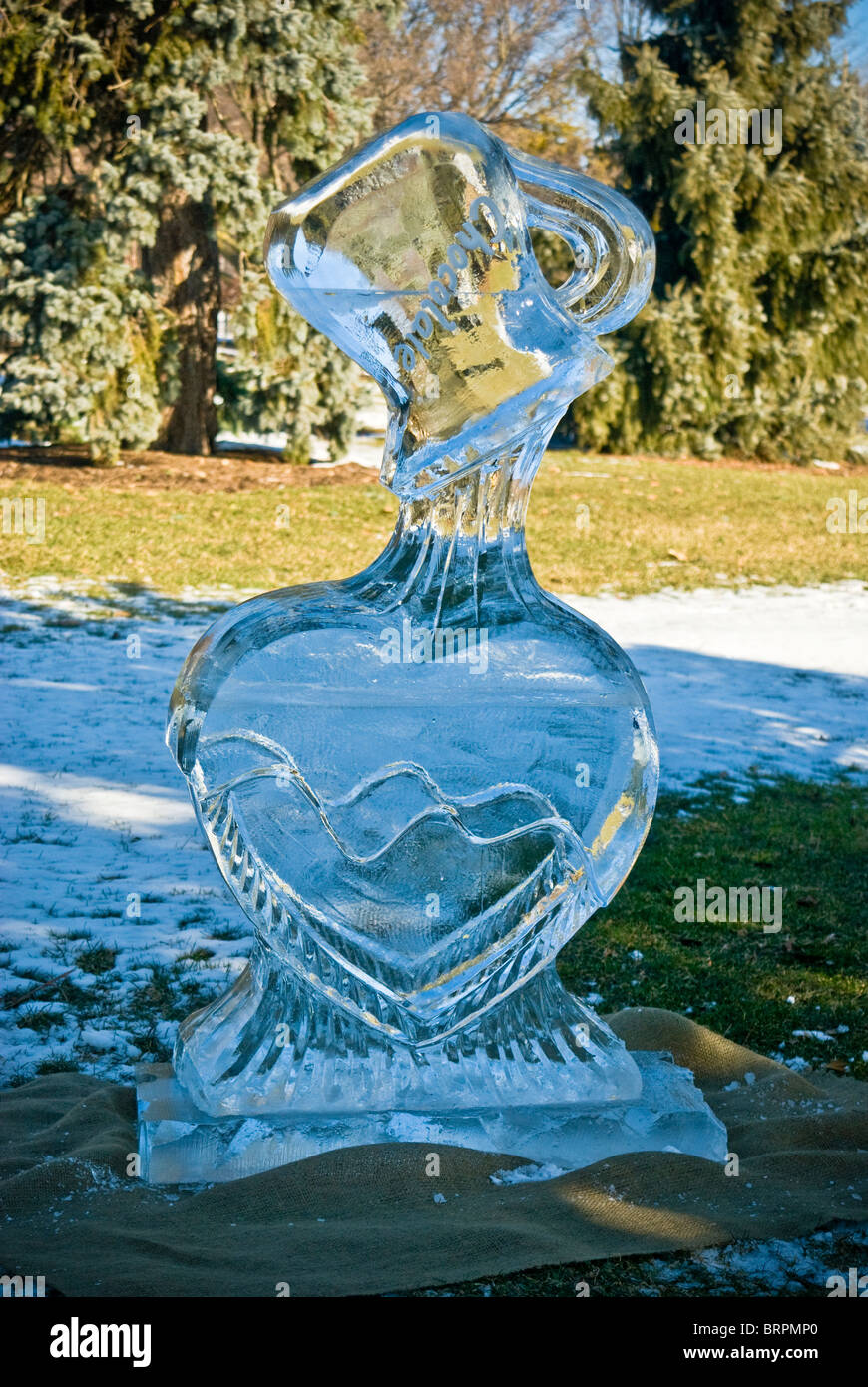 Ice carving creations at Hershey Park Rose Gardens winter festival ...