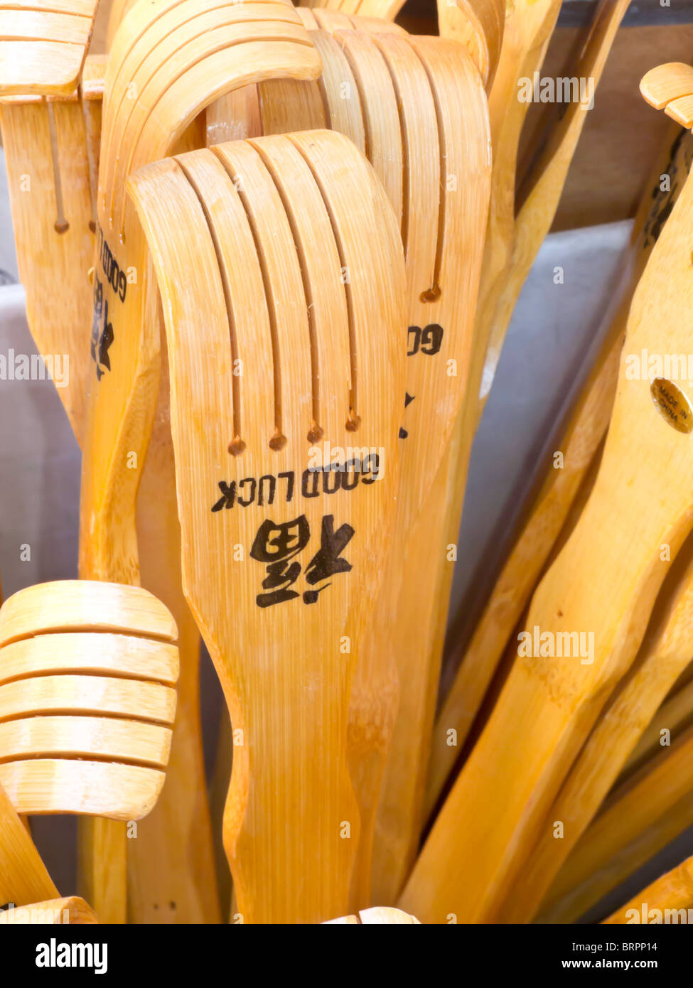 Wooden Backscratchers, Chinatown, NYC Stock Photo - Alamy