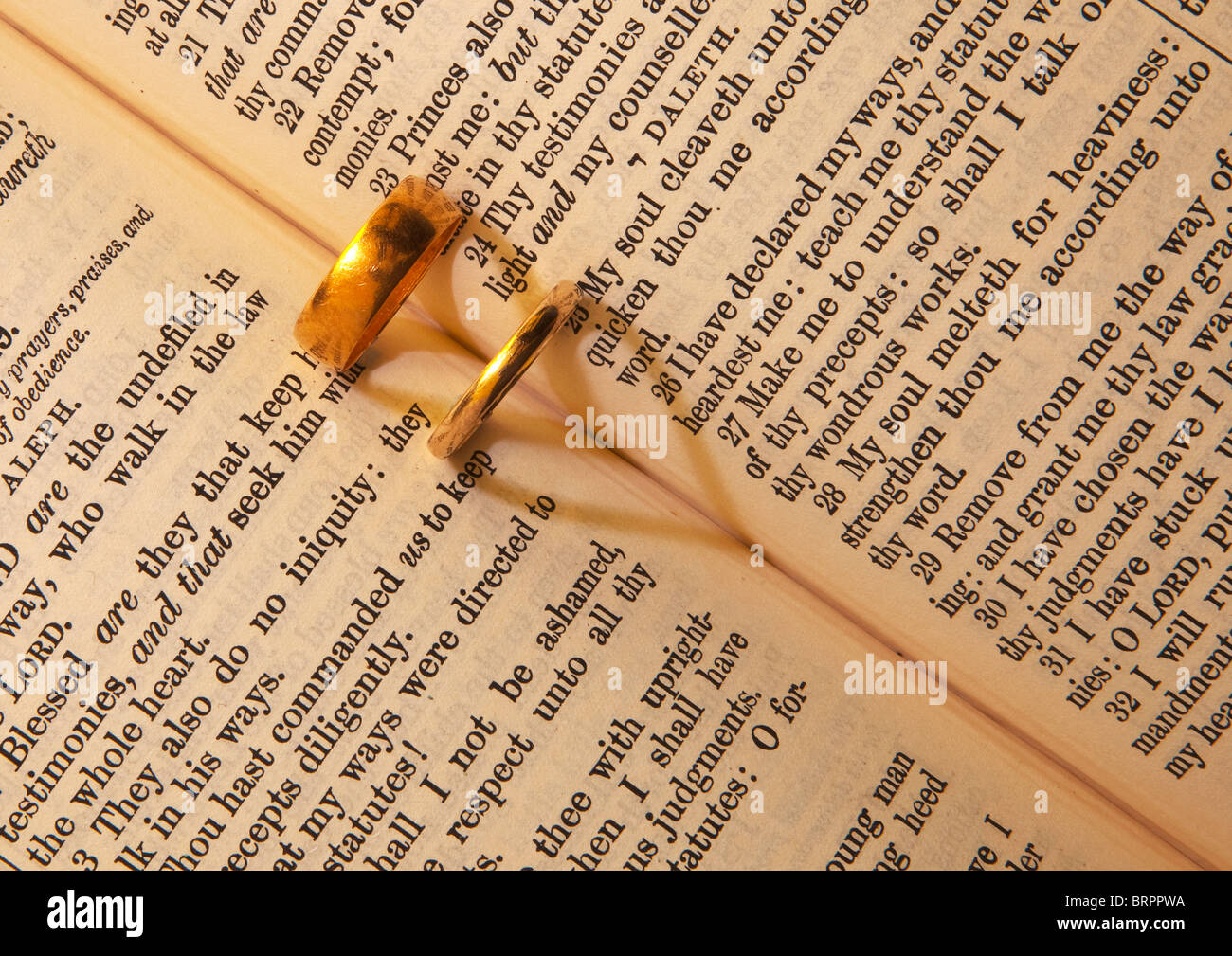 Gold paper bible hi-res stock photography and images - Alamy