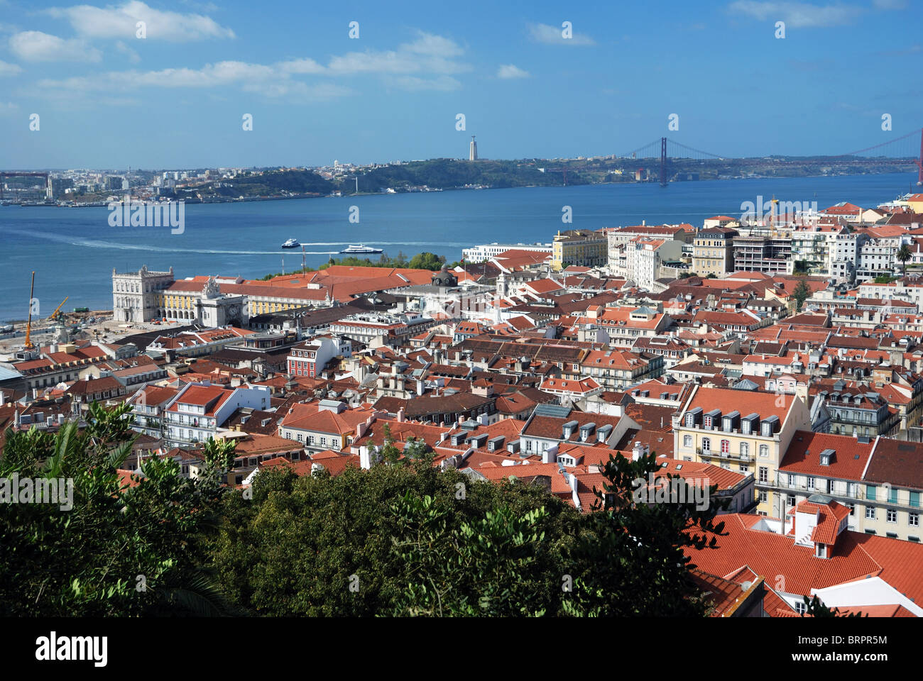 St George castle - Castelo de São Jorge - Portugal - panoramic view on ...