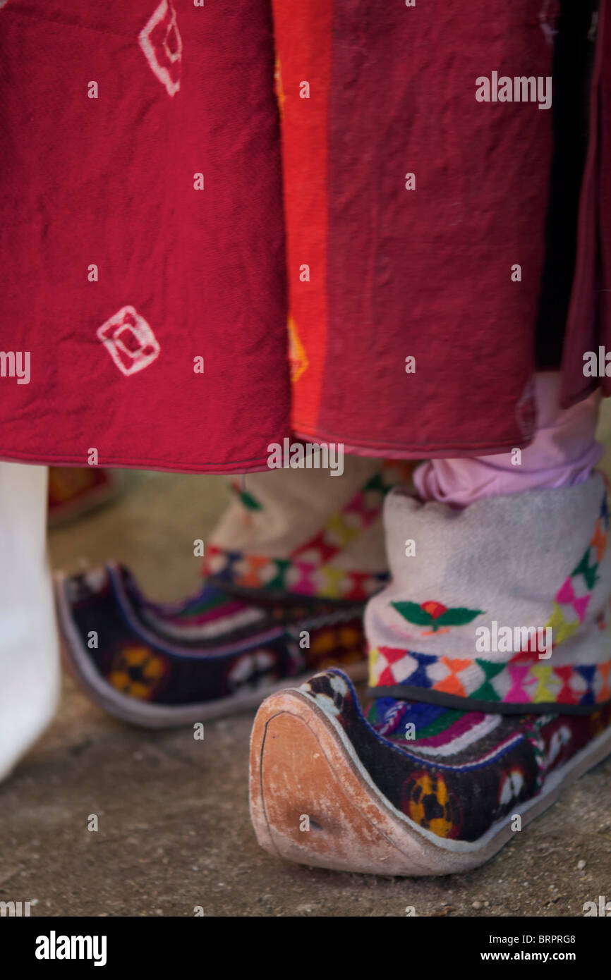 traditional ladakhi shoes Stock Photo - Alamy